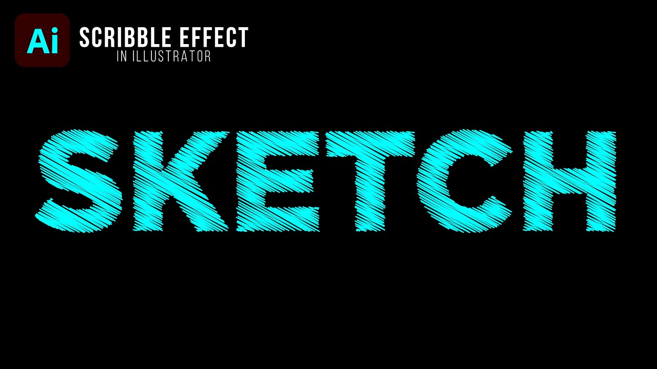 How to Create Editable Scribble Effect in Illustrator | Sketch Effect | Beginners Tutorial