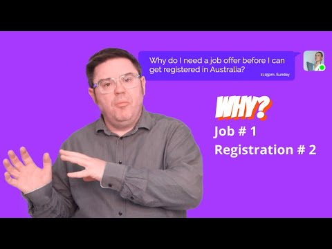 How to obtain medical registration in Australia.