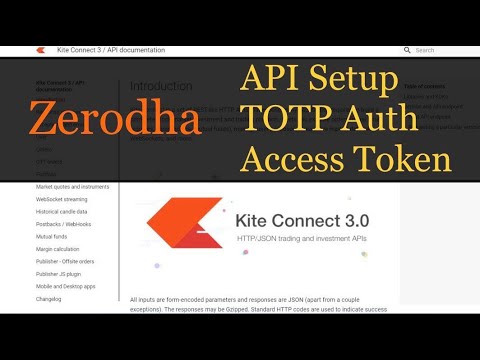 How to Setup Zerodha API and TOTP - Python Access Token Generation