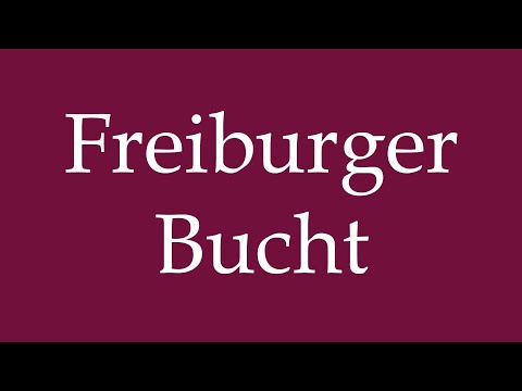 How to Pronounce ''Freiburger Bucht'' (Bay of Freiburg) Correctly in German