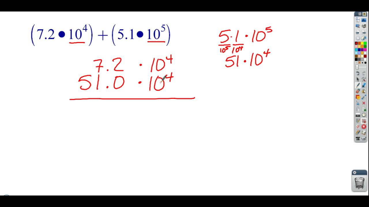 8.EE.4 - Adding and Subtracting with Scientific Notation