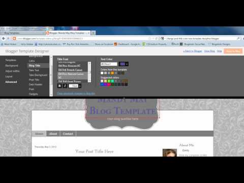 How To Customize Post, Blog, and Sidebar Titles On Blogger Template Designer