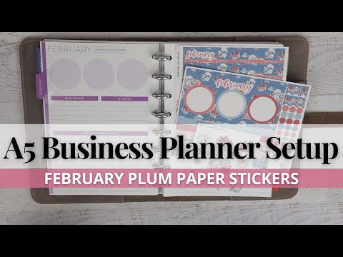 FEBRUARY 2022 Business Planner Setup | A5 Plum Paper | Sharing January 2022 Online Income and Stats