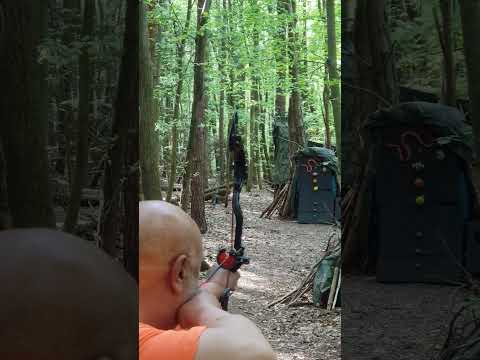 Yellow Ball at 20 Yards - Bowtech Fuel #archery #archerylife #3darchery #fieldarchery #compoundbow