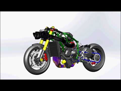 Kawasaki Ninja H2R Design Frame – CAD – PLAY