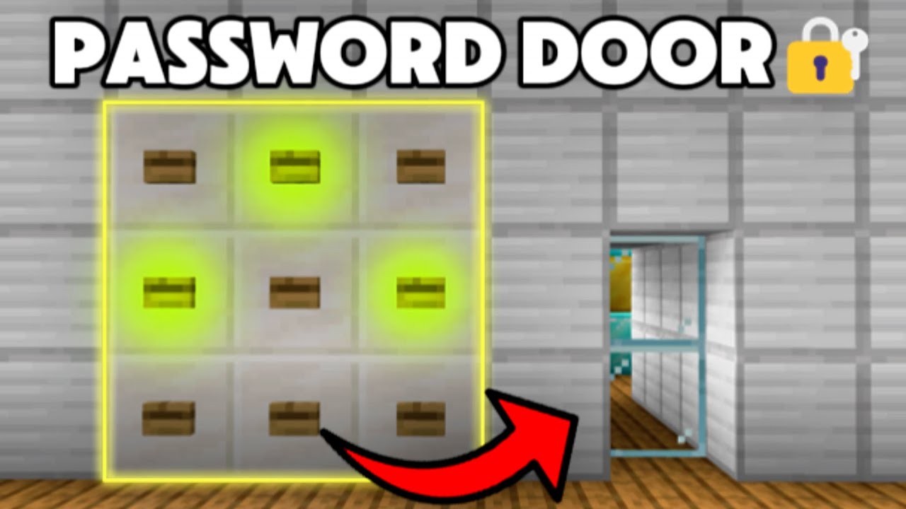 Minecraft Password Door for Bedrock and Java 1.21+ (Tutorial)