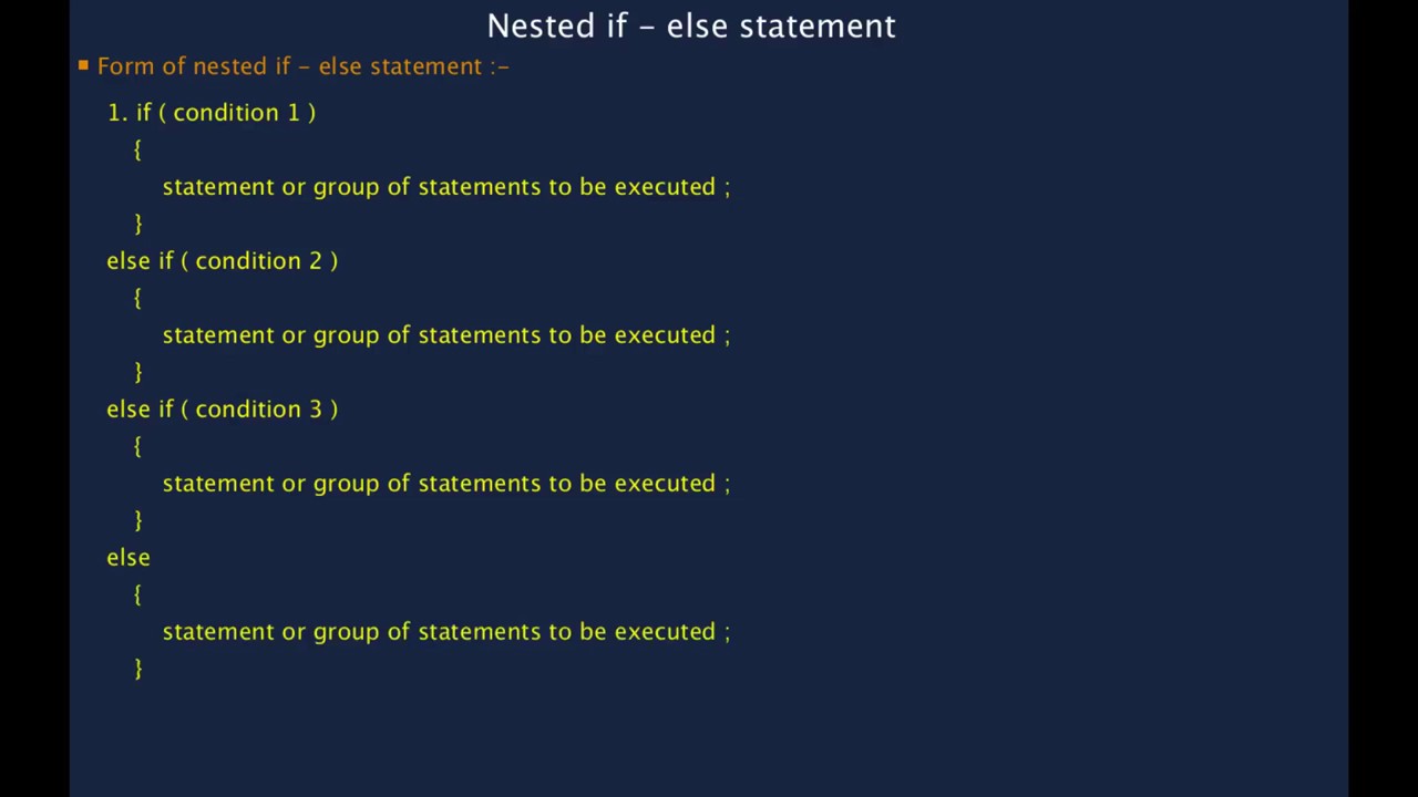 12. NESTED IF ELSE STATEMENT IN C | C Programming Tutorials