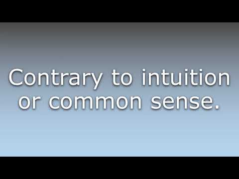 What does Counterintuitive mean?