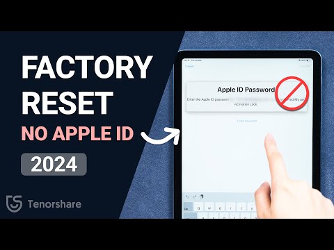 How to Factory Reset iPad without Apple ID Password - 2024 - [3 ways]