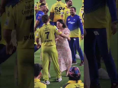Dhoni with Family After Match ???? Sakshi ???? Ziva #trending #ipl #csk #trendingshorts #shorts