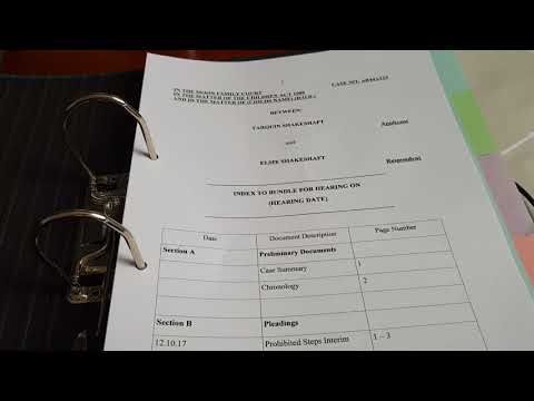 How to prepare a Court bundle acting LIP
