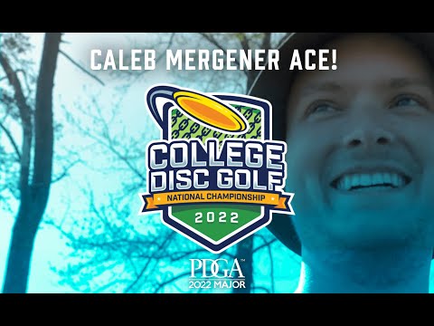 2022 College Disc Golf National Championships - Caleb Mergener Ace!
