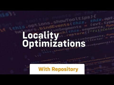locality optimizations