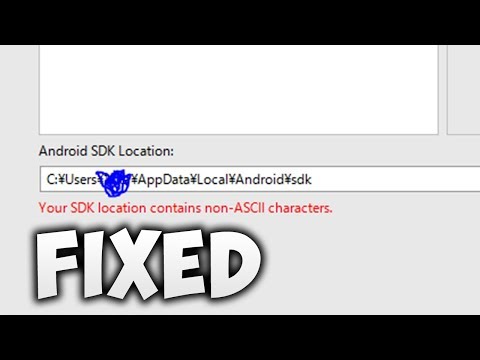 How To Fix Your SDK location contains non ASCII characters | Android Studio