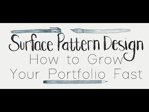 How to Grow Your Surface Pattern Design and Textile Design Portfolio Fast Part 1
