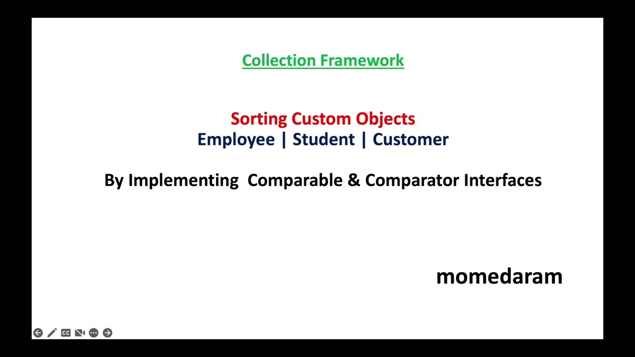 How to Sort Custom Objects - Collection Framework