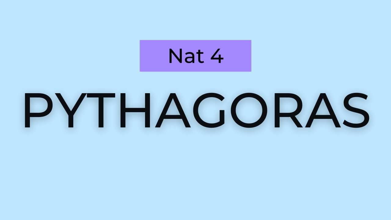 Pythagoras - Nat 4 Maths