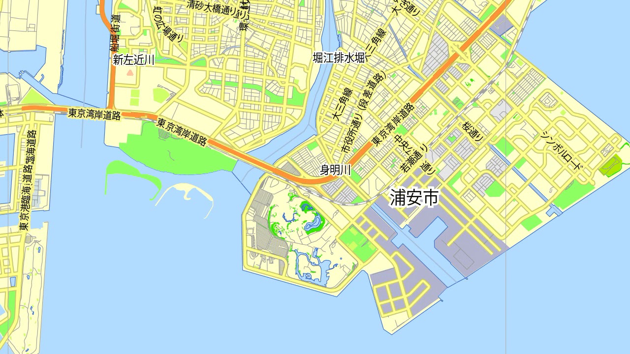 Tokyo Japan editable layered PDF Vector Map Version 2