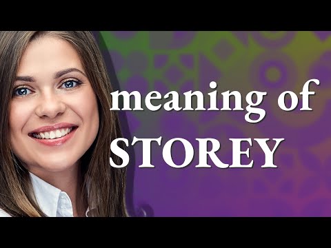 Storey | meaning of Storey