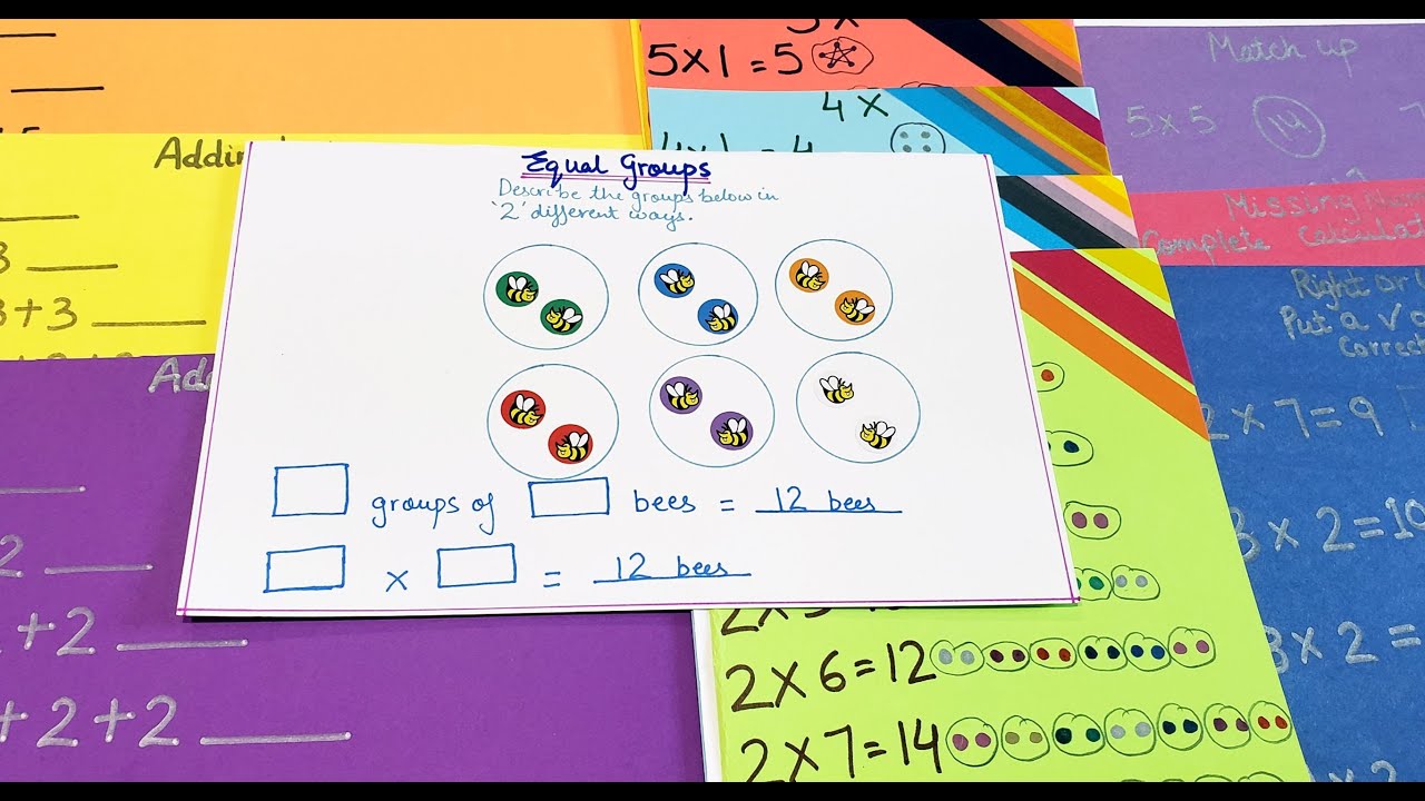 Multiplication for Kids - hands on simple worksheets