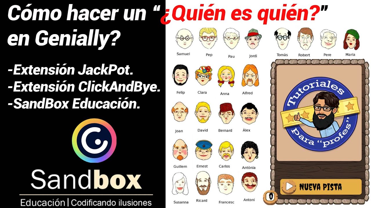 ¿Quién es quién? en GENIALLY ⚡️ SANDBOX Educación.
