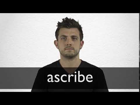 ASCRIBE definition and meaning | Collins English Dictionary