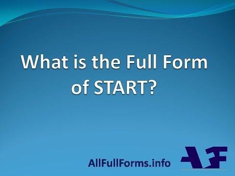 START Full Form | START का पुरा नाम