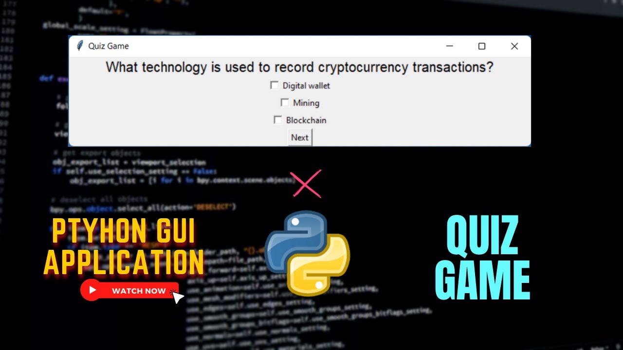 Quiz Game Using Python | Tkinter GUI Project | Crazy Coders