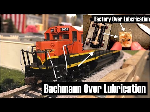 Bachmann Over Lubricated My BNSF GP-40? - Cleaning and Re-Lubricating