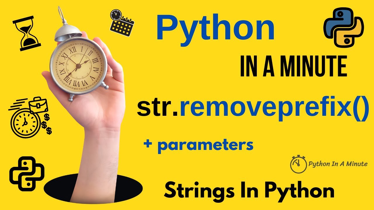 str.removeprefix(prefix) - Remove Prefix from Python Strings if Present