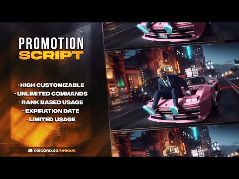 [FIVEM/ESX] Promotion Script l discord.gg/unique