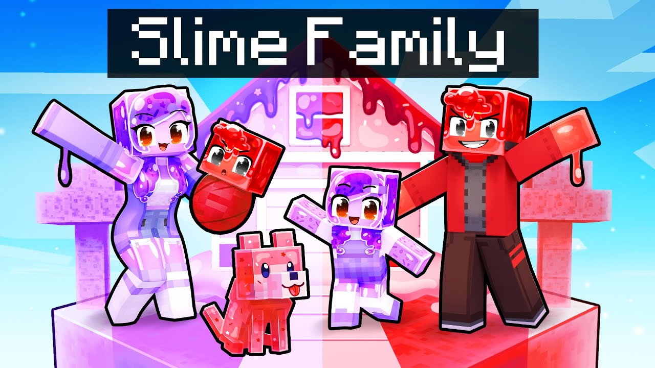 Having a SLIME FAMILY in Minecraft!
