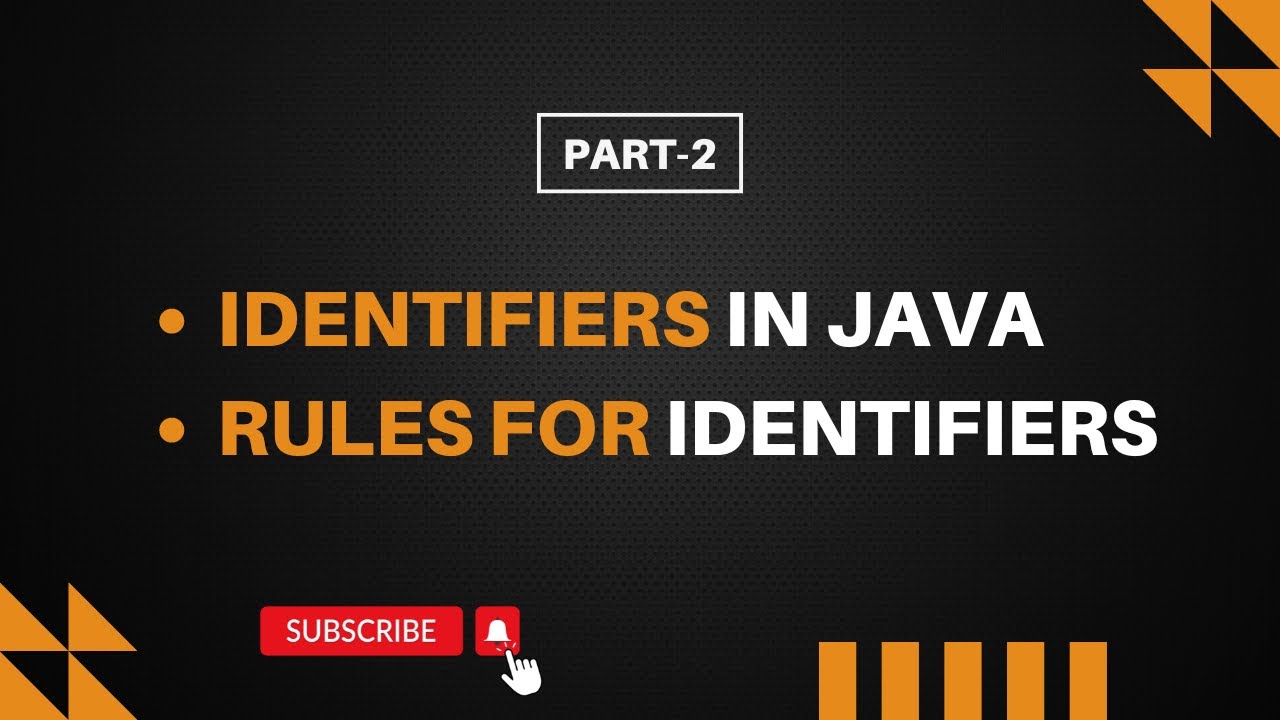 Identifiers in Java  | Java Identifiers | Rules for Identifiers
