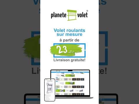 Volet roulant sur mesure – aluminium, solaire, électrique