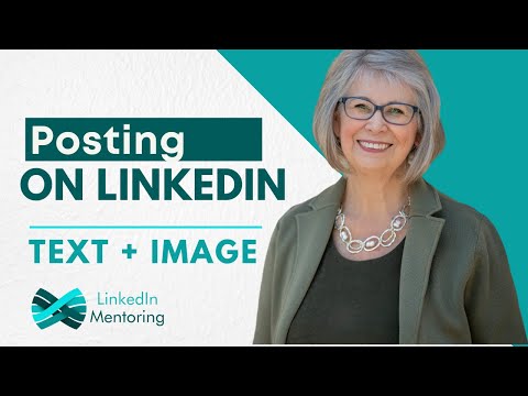 How to add a text plus image post to LinkedIn.