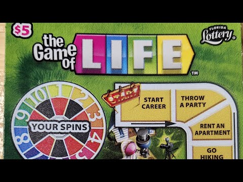 New the Game of Life lottery scratch off ticket 🌞