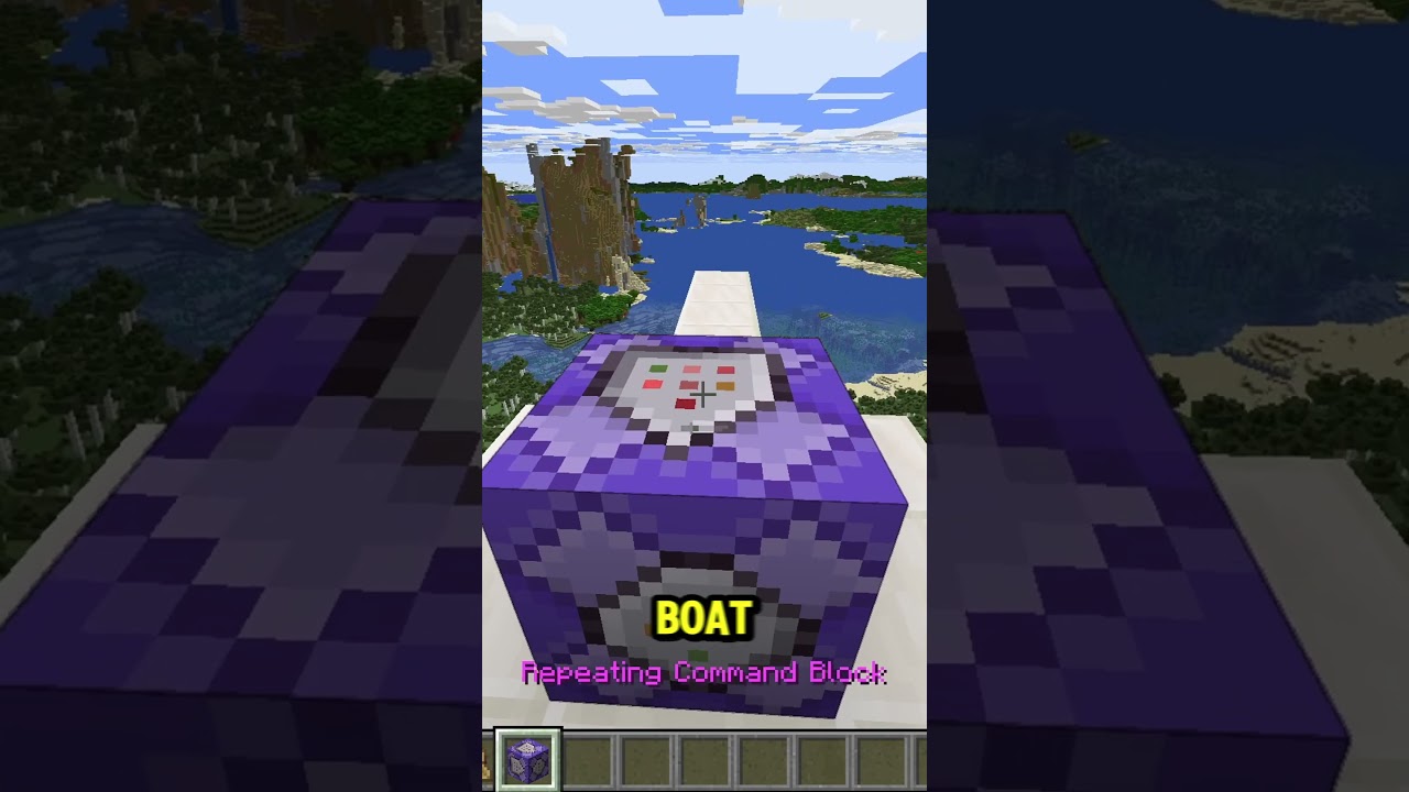 How To Create An Automatic Ice Track | Cool Minecraft Commands (Java Edition)