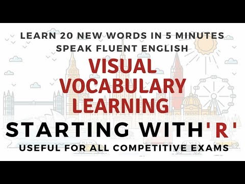 Visual Vocabulary - Learn 20 New Words in 5 Minutes Starting With 'R' Unacademy English Vocabulary