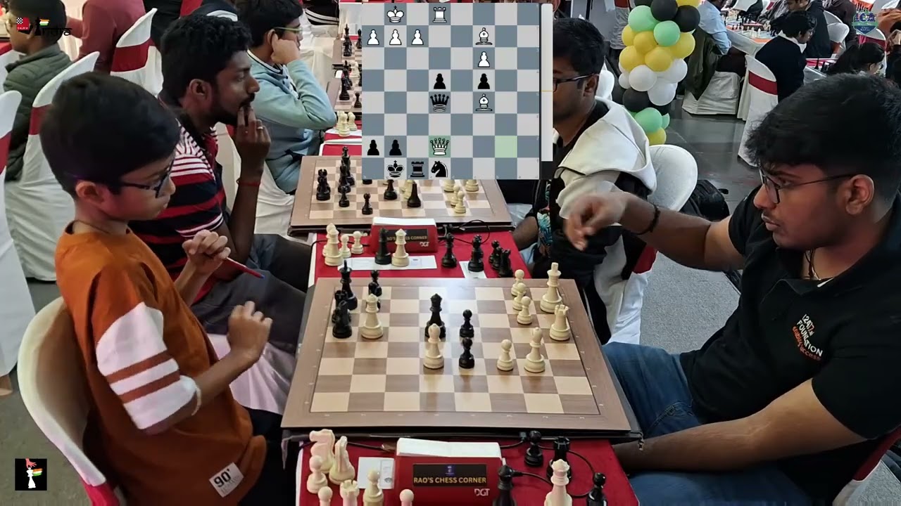 Pranav Anand vs Sragvidha S Sceptre Rapid FIDE Rating Chess Tournament