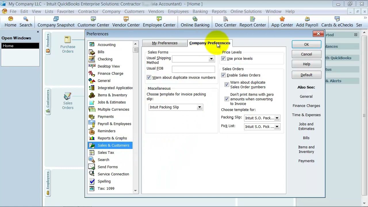 Change default packing slip template - QuickBooks Enterprise Training - QuickBooks Expert Tutorial