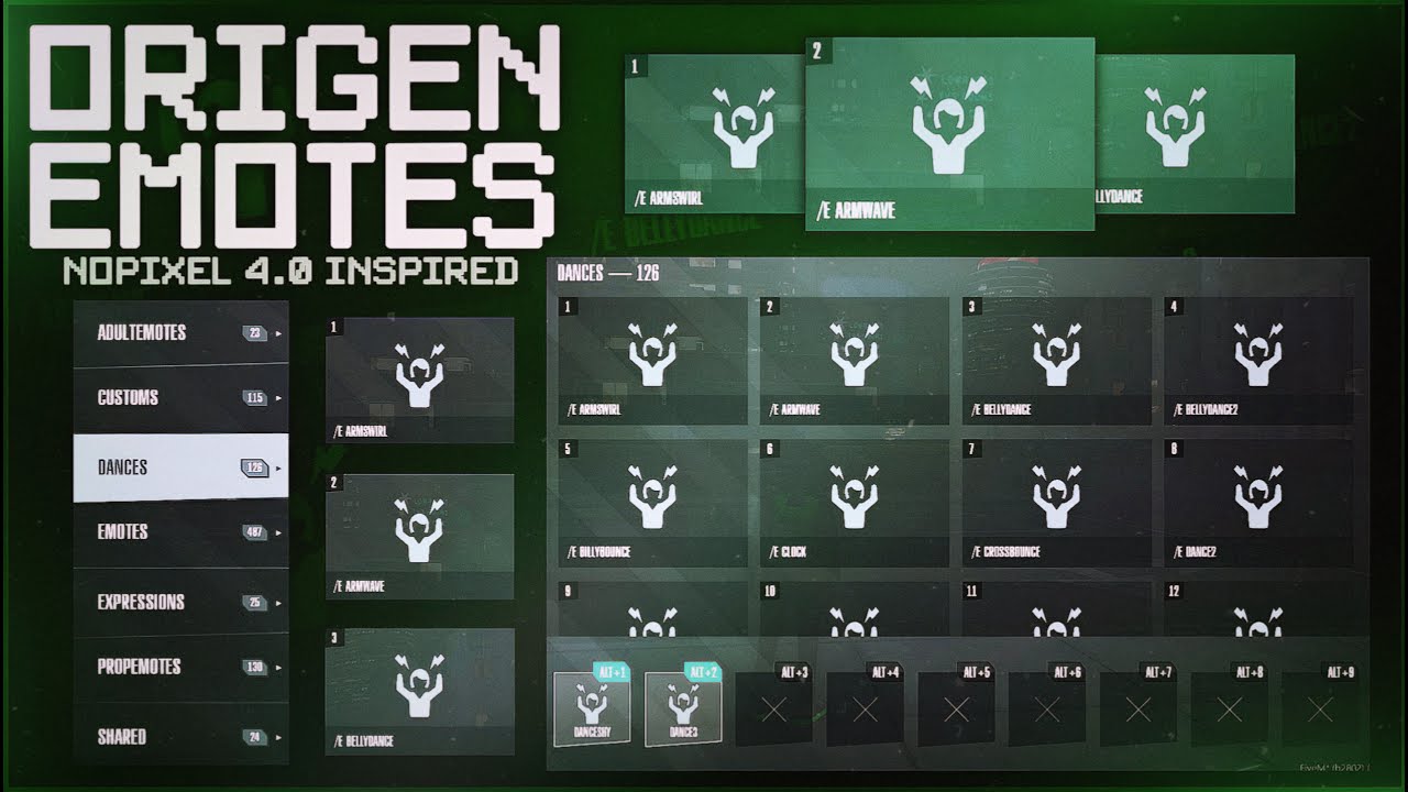 Origen Emote Menu | NoPixel 4.0 Inspired | FIVEM