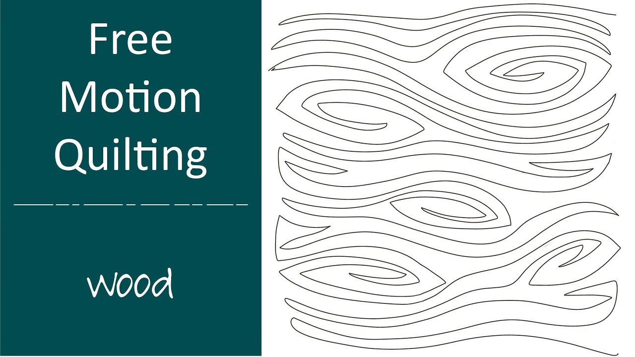 Free Motion Quilt Design: Wood Grain