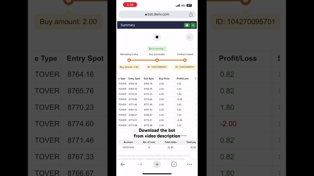 Binary bot free download #derivbot