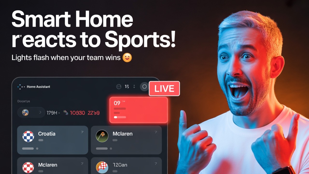 My Smart Home Reacts to Live Sports! ⚽🏎️ (Home Assistant + Team Tracker)