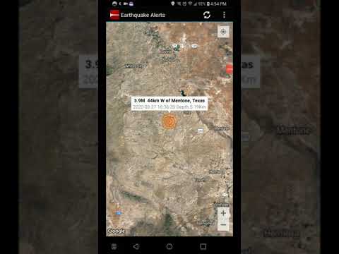 3.9 Earthquake Mentone, Texas 3-27-20