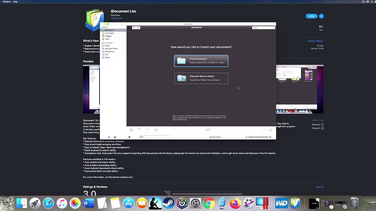 iDocument Lite App [MAC] Basic Overview - Mac App Store