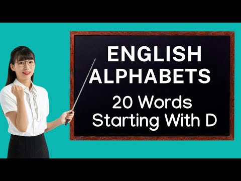 Word starting with D | Learn Words Starting With Letter D | 20 Words Start With D