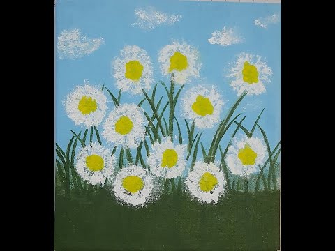DIY Simple Canvas painting/ Easy crafts for kids