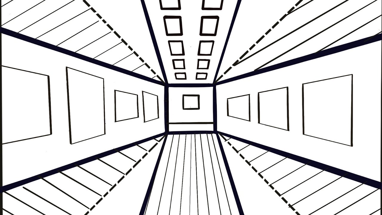 Reverse Perspective Room Art Tutorial