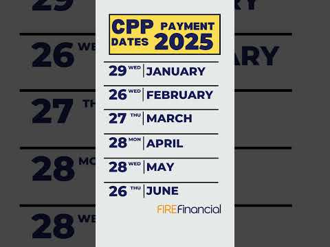 Canada Pension Plan (CPP) Payment Dates in 2025